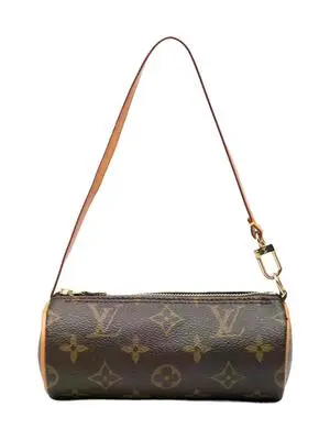 LOUIS VUITTON 2002 Monogram Papillon Pochette Handbag - Brown