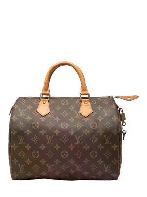 LOUIS VUITTON 1997 Monogram Speedy 30 Boston Bag - Brown