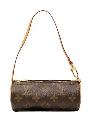 LOUIS VUITTON Monogram Pochette Papillon Handbag - Brown