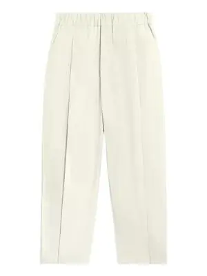 A PAPER KID Poplin Trousers - Neutrals