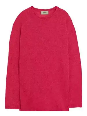 A PAPER KID Crew-Neck Sweater Pink