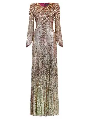 JENNY PACKHAM Phara Sequined Maxi Dress