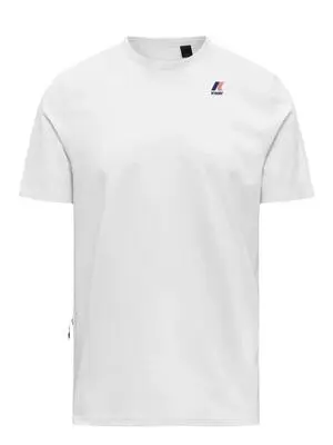 K-WAY Leonide Logo-detail Cotton T-shirt - White