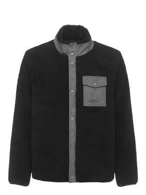 MC2 SAINT BARTH Long-sleeve Teddy Coat - Black