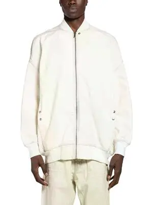Rick Owens Temple Jumbo Flight Bomber Jacket - White