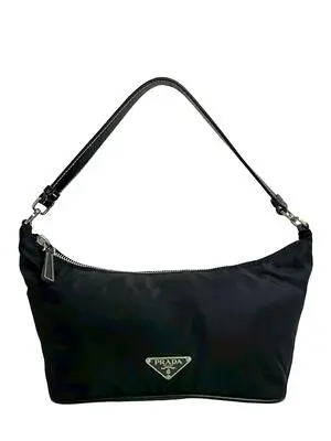Prada Tessuto Sirio Shoulder Bag - Black
