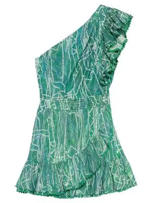 Poupette St Barth Corinne Mini Dress - Green