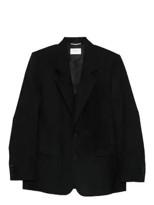 Saint Laurent Peak-lapel Single-breasted Blazer - Black