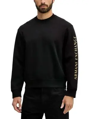 Armani Exchange Horse-print Sweatshirt - Black
