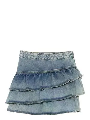Essentiel Antwerp Tiered Mini Skirt - Blue