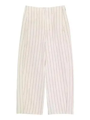 Bimba Y Lola Striped Wide-leg Trousers - Neutrals
