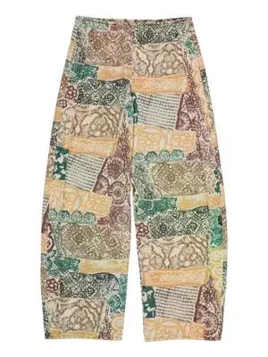 Bimba Y Lola Graphic-print Trousers - Neutrals