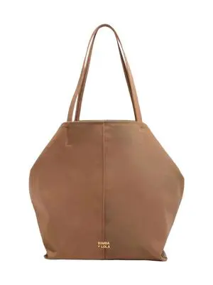 Bimba Y Lola Logo-plaque Shoulder Bag - Brown