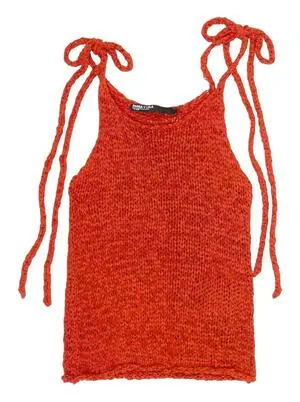 Bimba Y Lola Tie-fastening Knitted Top - Red