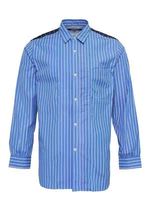Junya Watanabe Check Stripe Shirt - Blue