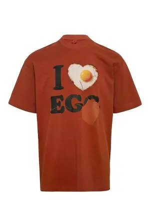DOUBLET I Love Egg T-shirt - Brown