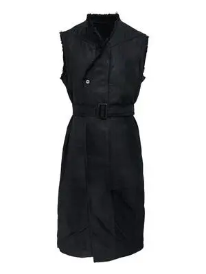 RICK OWENS Belted Sleeveless Coat