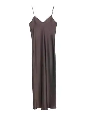 Antonelli Firenze V-neck Slip Maxi Dress - Brown