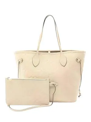 LOUIS VUITTON Monogram Empreinte Neverfull Mm Tote Bag - Neutrals