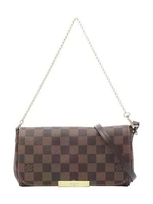 LOUIS VUITTON Louis Vuitton 2017 Damier Ebene Favorite PM Satchel