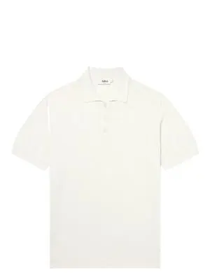 Altea Linen And Cotton-blend Polo Shirt - Neutrals