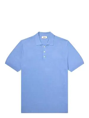 Altea Linen And Cotton-blend Polo Shirt - Blue