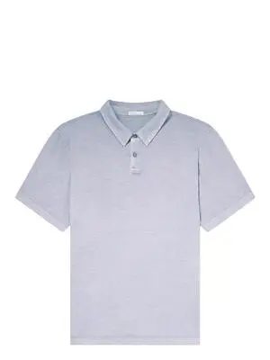 JAMES PERSE Supima Cotton-jersey Polo Shirt - Gray