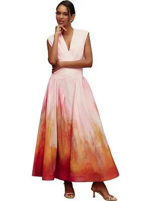 Acler Noxhill Maxi Dress - Mimosa Sunrise