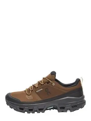 On Cloudrock Low Waterproof Hiking Sneaker - Earth/black