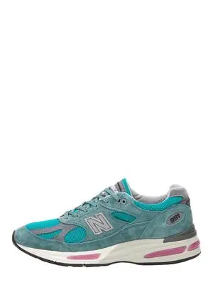 NEW BALANCE 991v2 Sneaker - Porcelain Green/trooper/silver