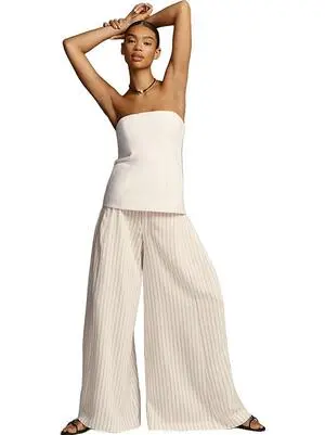 MAEVE Draped A-Line Palazzo Pants