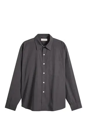 MFPEN Micro Check Poplin Executive Shirt - Mushroom