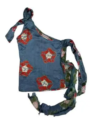 TIGRA TIGRA Floral Tie Top