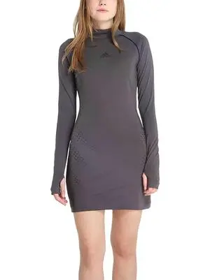 Adidas Logo-print Dress - Grey