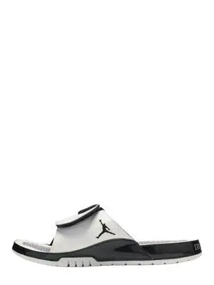 JORDAN Logo-embroidered Slides - Black