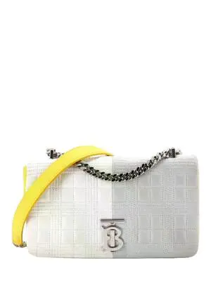 Burberry Lola Quilted Lambskin Small Shoulder Bag - Grey