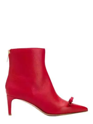 Red Valentino Bow-detail Boots - Red