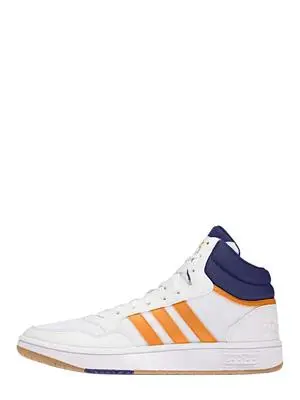 Adidas Hoops 3.0 Logo-detail Sneakers - White