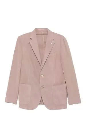 LUIGI BIANCHI Buttoned Blazer Pink