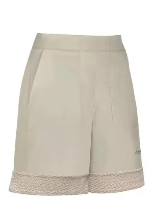 LAMUNT Logo-detail Shorts - Neutrals