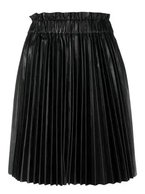 Red Valentino High-waisted Pleated Skirt - Black