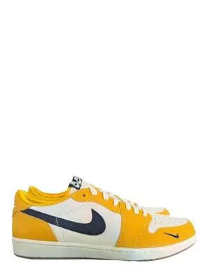 JORDAN 1 Low Lace-Up Sneakers Yellow