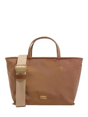 Bimba Y Lola Logo Detail Tote Bag - Brown