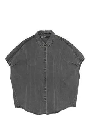 Bimba Y Lola Buttoned Short-sleeve Shirt - Black