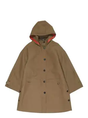 Bimba Y Lola Buttoned Hooded Coat - Neutrals