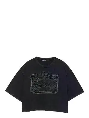 Bimba Y Lola Graphic Print T-shirt - Black