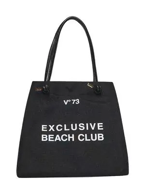 V°73 Shoulder Bag With Top Handle - Black
