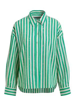 Essentiel Antwerp Jelief Striped Shirt - Green
