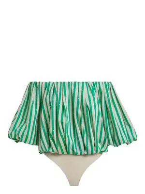 Essentiel Antwerp Jayjay Striped Top - Green