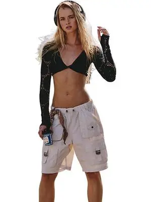 Free People FP Movement March On Hike Cargo Shorts Tofu